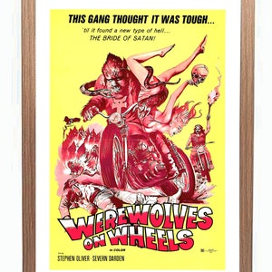 Werewolves on Wheels Vintage B-movie Poster. - Etsy