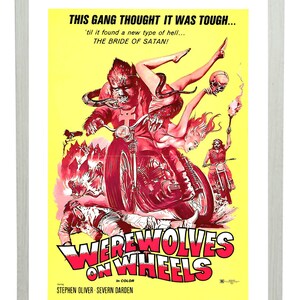 Werewolves on Wheels Vintage B-movie Poster. - Etsy