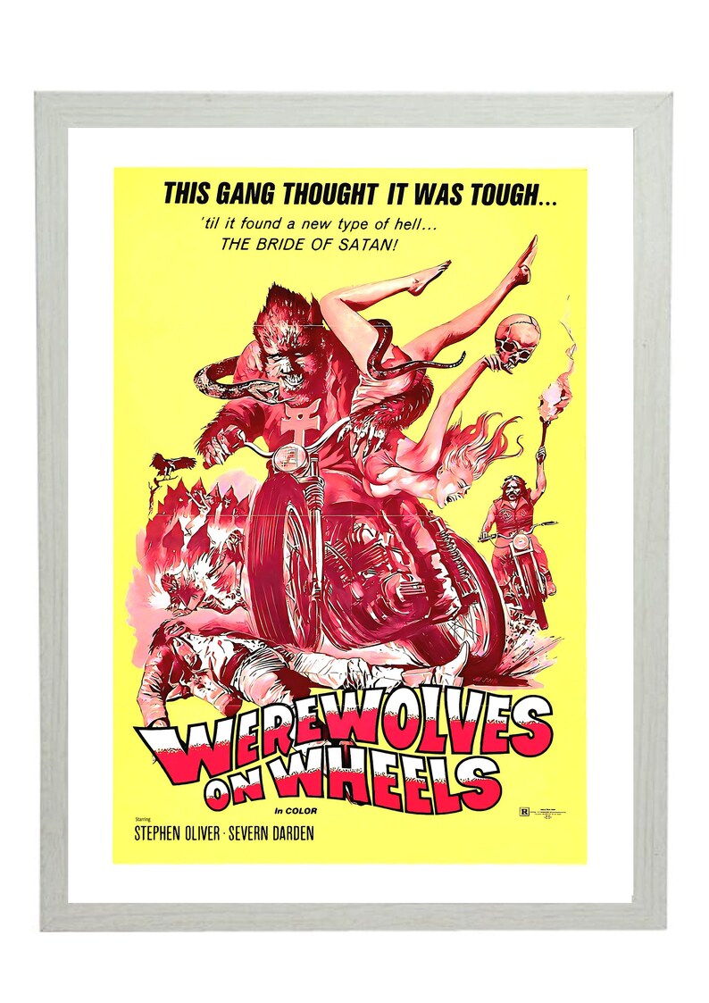 Werewolves on Wheels Vintage B-movie Poster. - Etsy