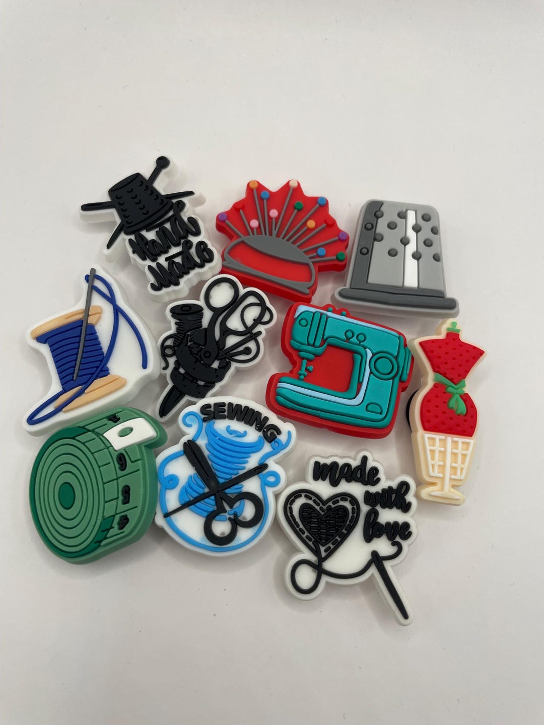 Sewing Shoe Clog Charm Clip Pin Homemade Handmade Needle Work Machine ...