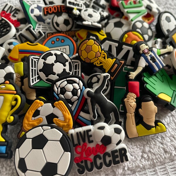 Football Croc Charm - Etsy UK