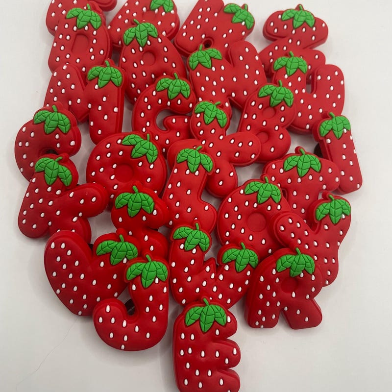 Crocs Strawberry Charms - Etsy UK