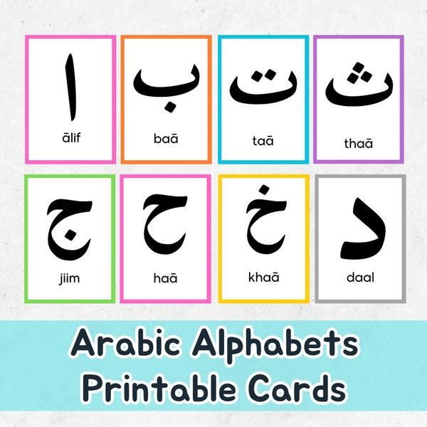 Arabic Alphabet - Etsy