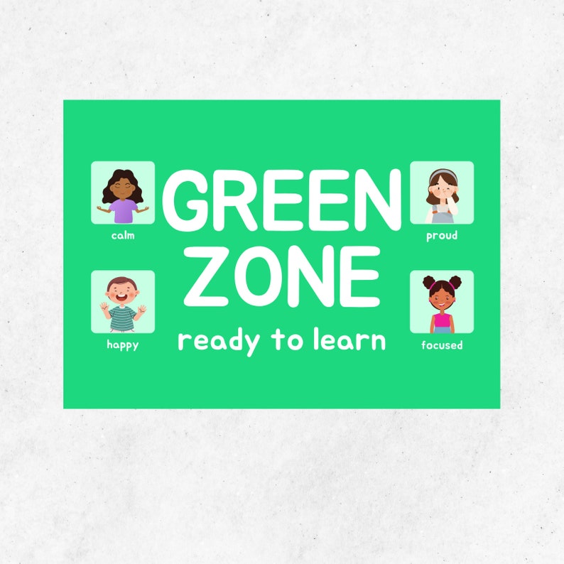Zones of Regulation Printable Coping Tools Flash Cards and Display ...