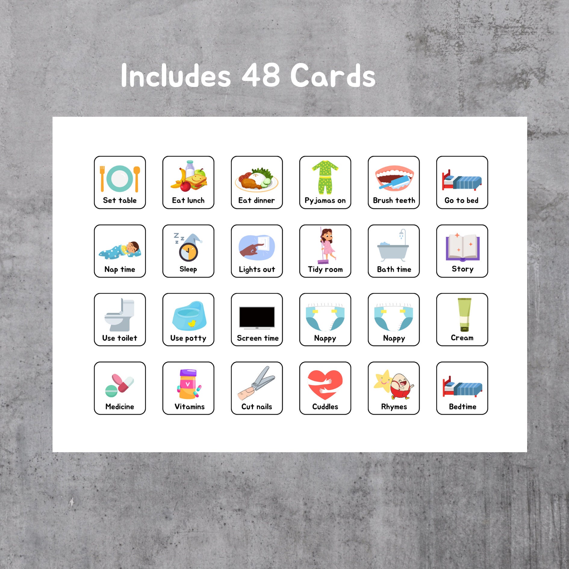 Kids Daily Responsibilities Chart, Daily Routine, Chore Chart, Morning ...