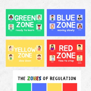 Zones of Regulation Printable Coping Tools Flash Cards and Display ...