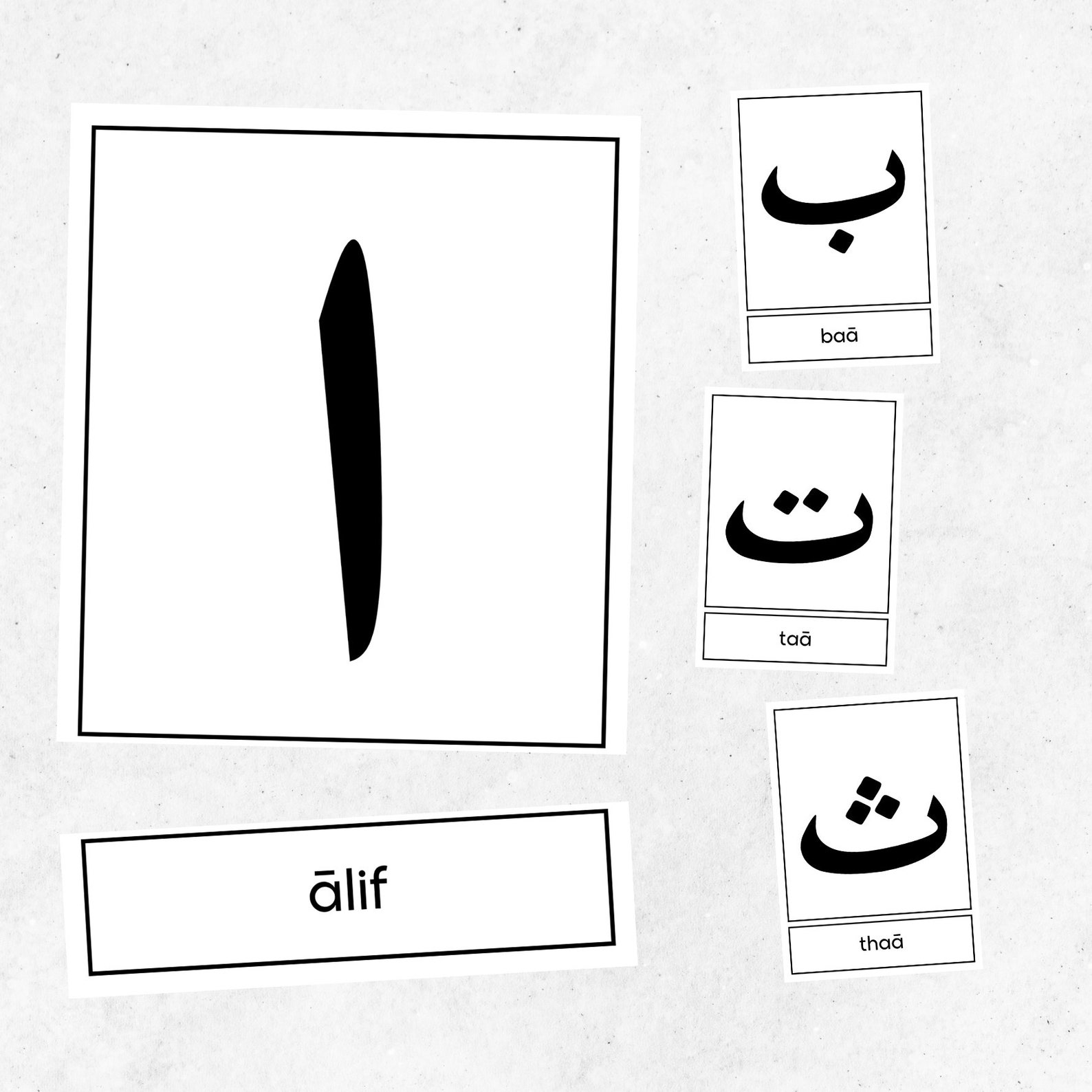 Arabic Alphabets Flash Cards, Arabic Learning First Words Cards ...