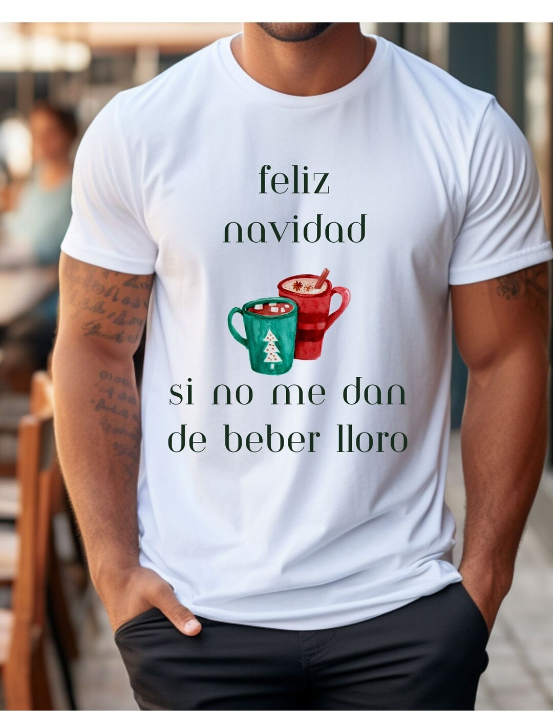 Camiseta Feliz Navidad, camiseta divertida de navidad, refranes en ...