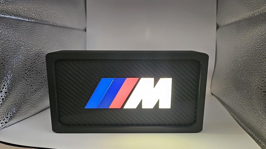 BMW M Power LED Light Box Small | USB Powered | Car | Gift - Etsy