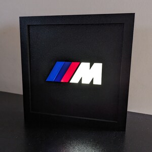 BMW M Power LED Light Box | USB Powered | Car | Gift - Etsy