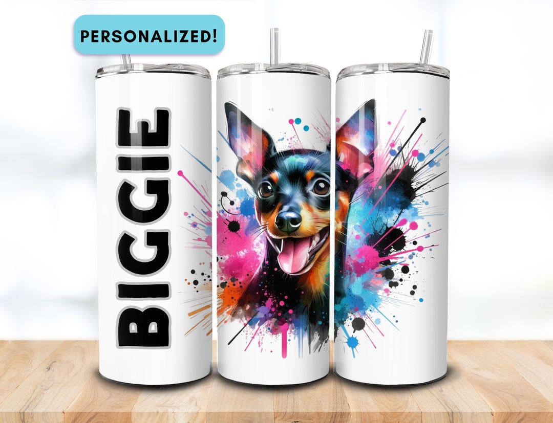 Min Pin, Miniature Pinscher Custom Tumbler, Min Pin Gift, Miniature ...