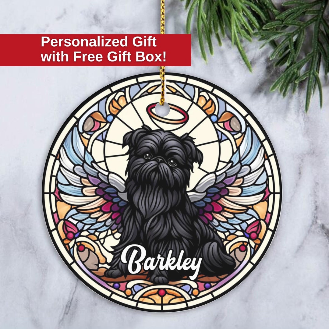 Personalized Brussels Griffon Memorial Ornament, Custom Dog Memorial ...
