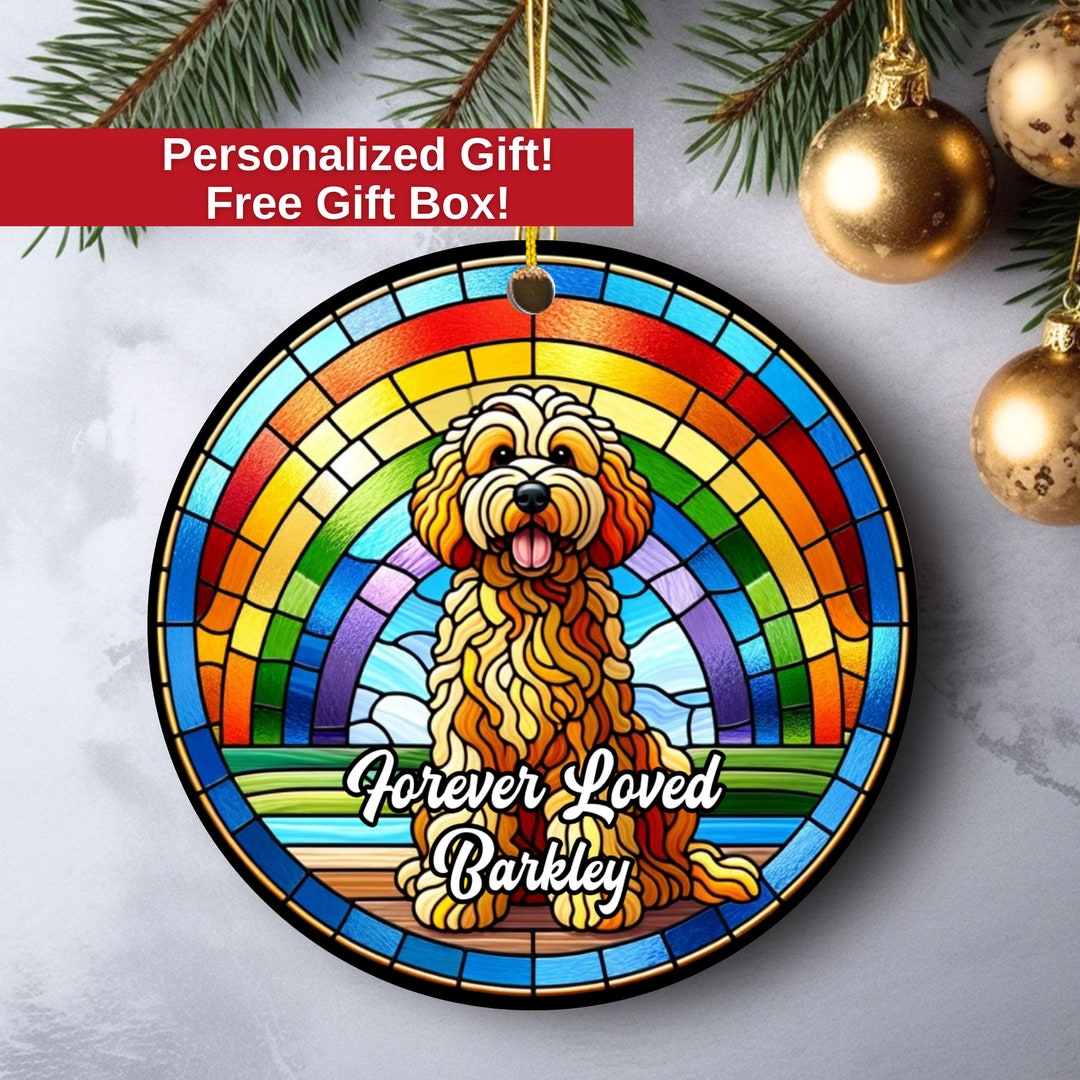 Pet Memorial Gift, Goldendoodle Custom Ornament, Dog Loss Keepsake, Dog ...