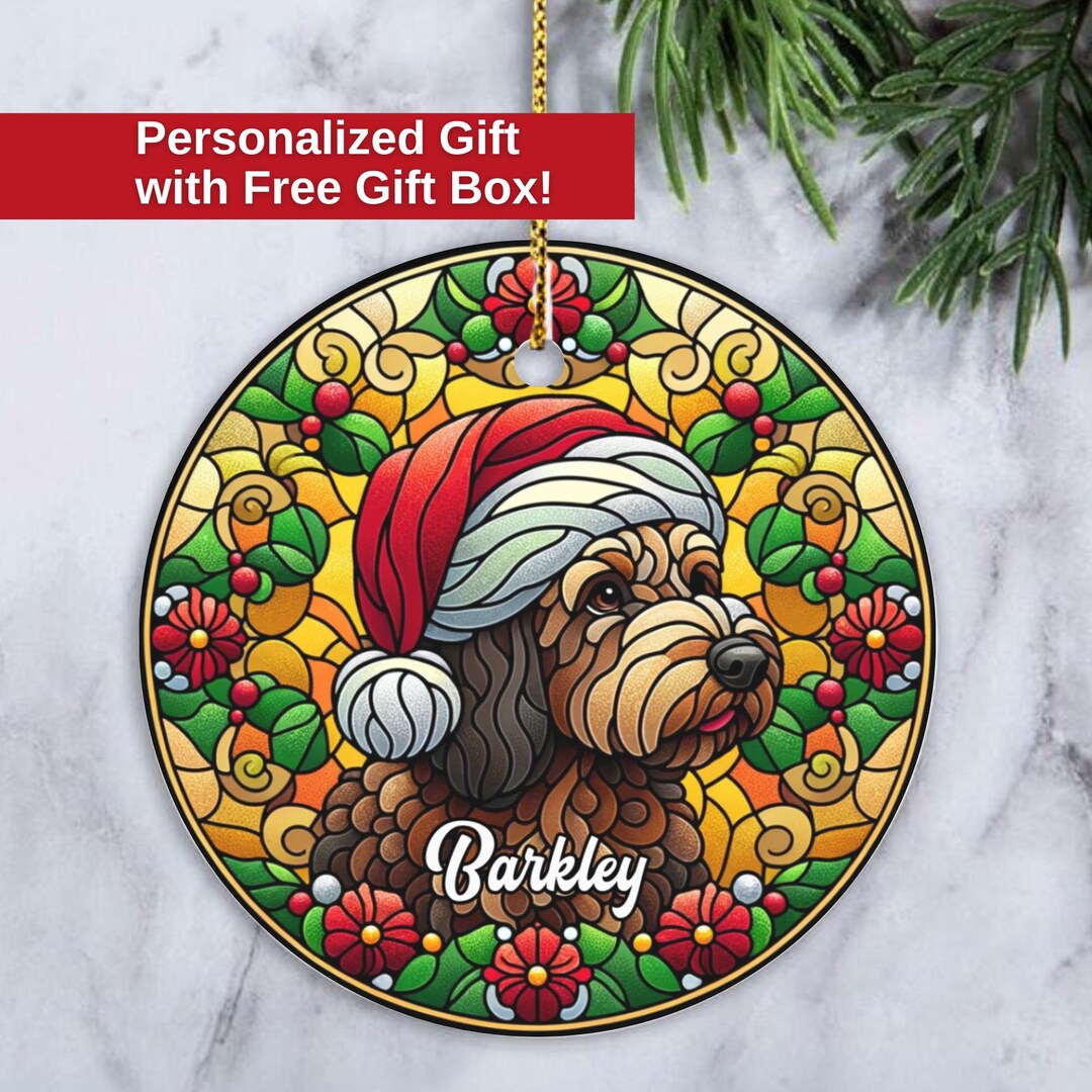 Custom Cockapoo Ornament, Personalized Cockapoo Ornament, Dog Christmas ...