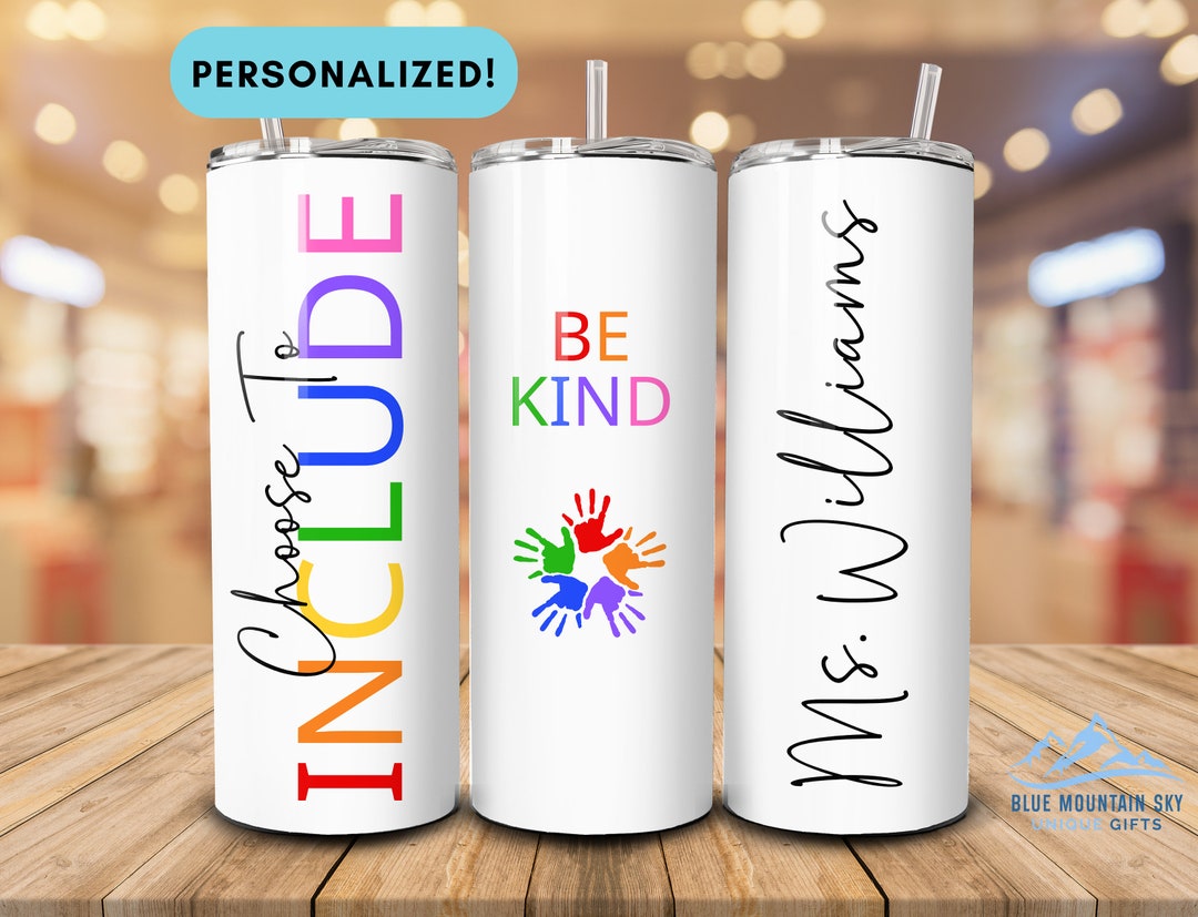 Custom Inclusion Teacher Tumbler, Personalized Special Education ...