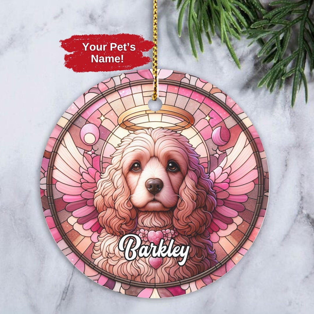 Personalized Cockapoo Sympathy Ornament, Dog Memorial Gift, Loss of Pet ...