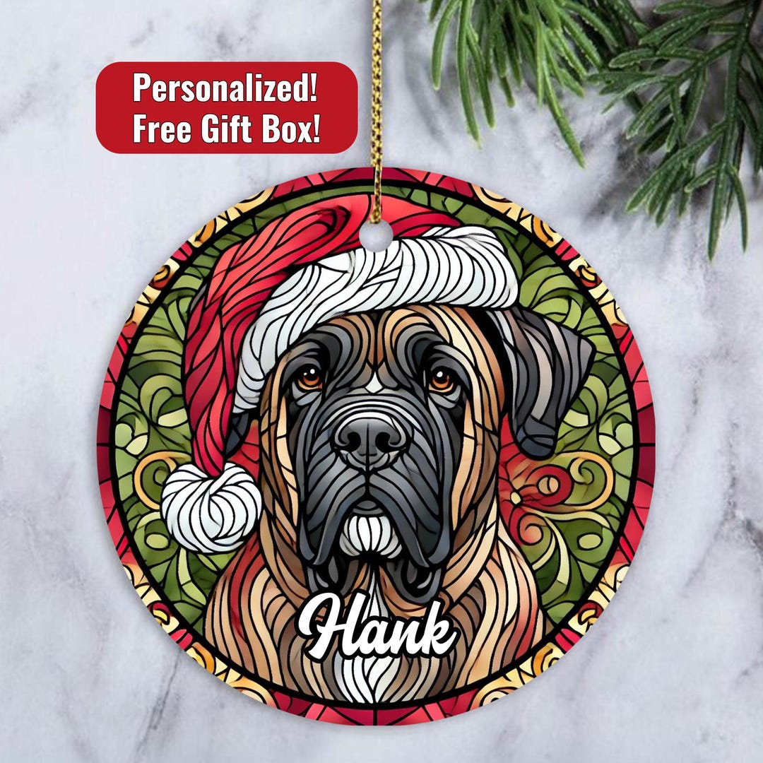Custom Cane Corso Ornament, Personalized Cane Corso Present, Dog ...