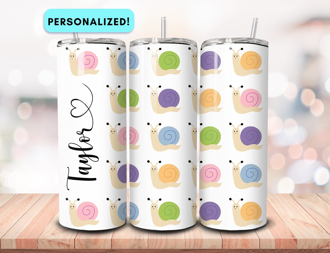 Custom Snail Gift, Snail Cup, Custom Snail Tumbler, Custom Gardener ...
