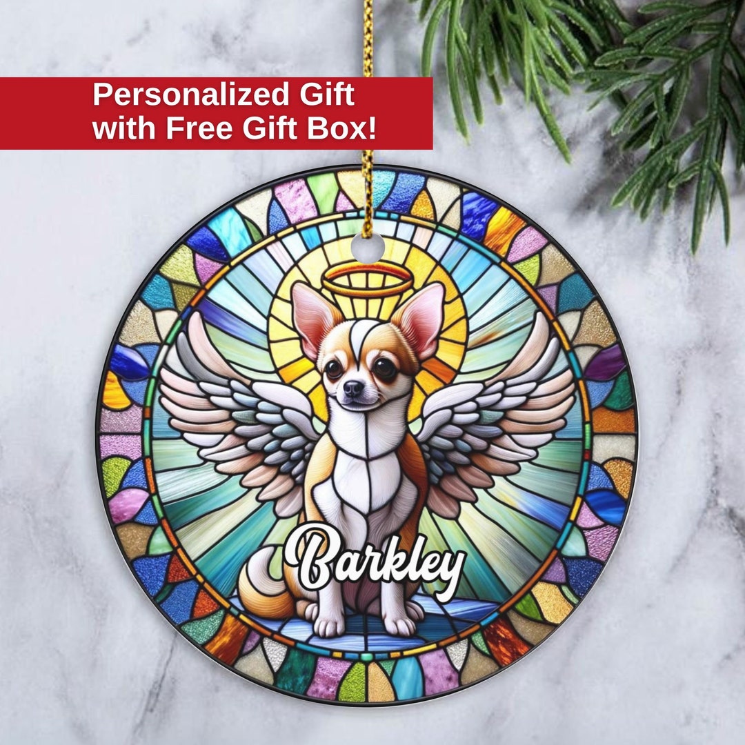 Personalized Chihuahua Memorial Ornament, Dog Memorial Gift, Loss of ...