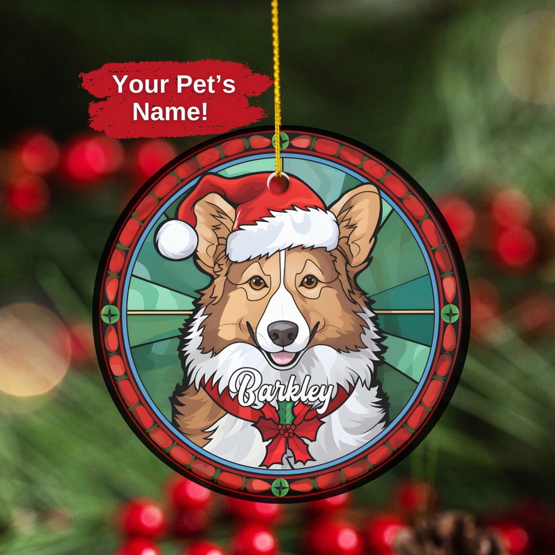 Custom Sheltie Ornament, Personalized Shetland Sheepdog Ornament, Dog ...