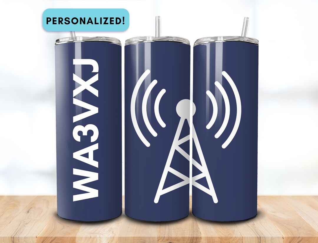 Custom Ham Radio Gift, Amateur Radio Travel Cup, Gift for HAMS, Custom ...