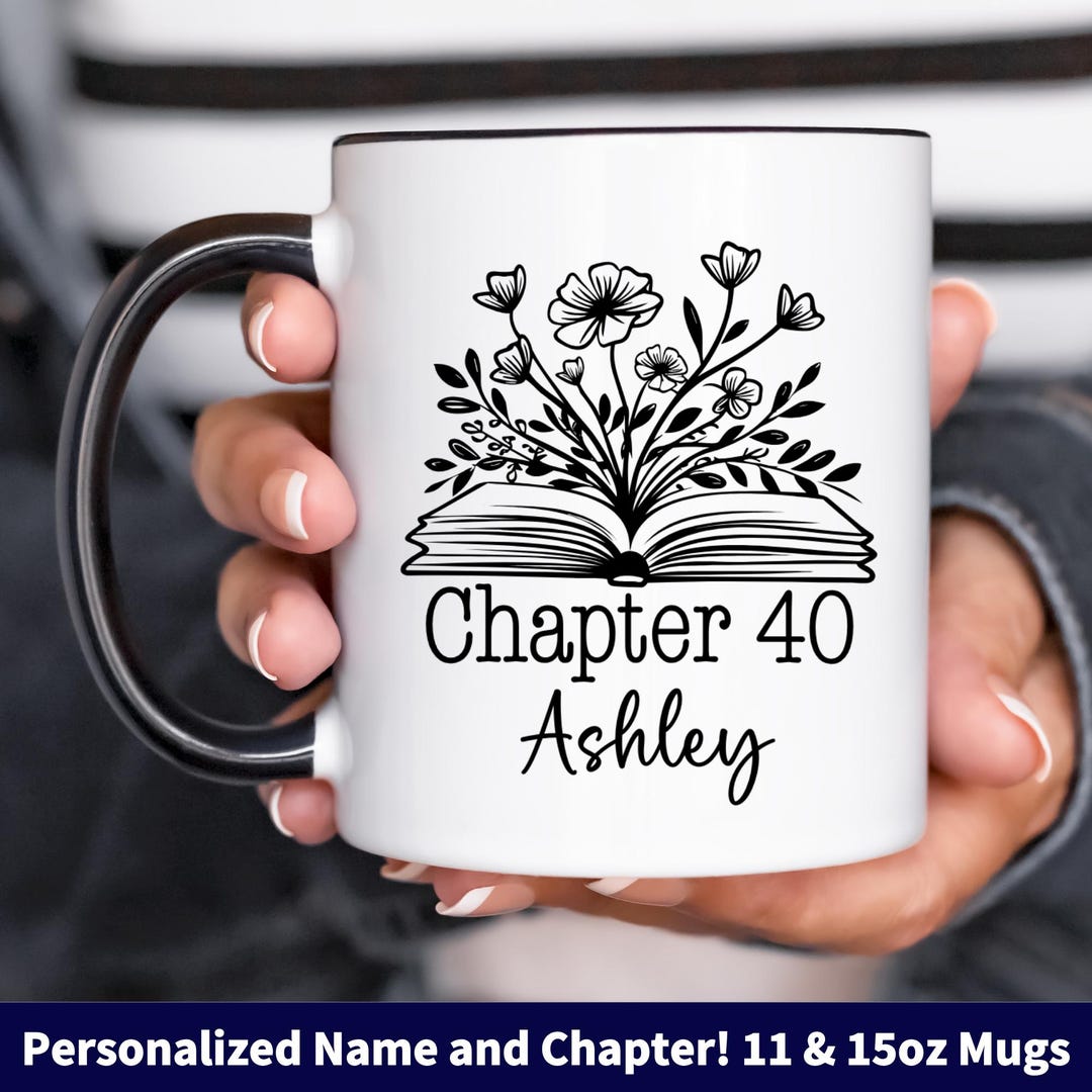 Chapter 40 Birthday Mug, 40th Birthday Gift, Happy 40th Birthday Gift ...
