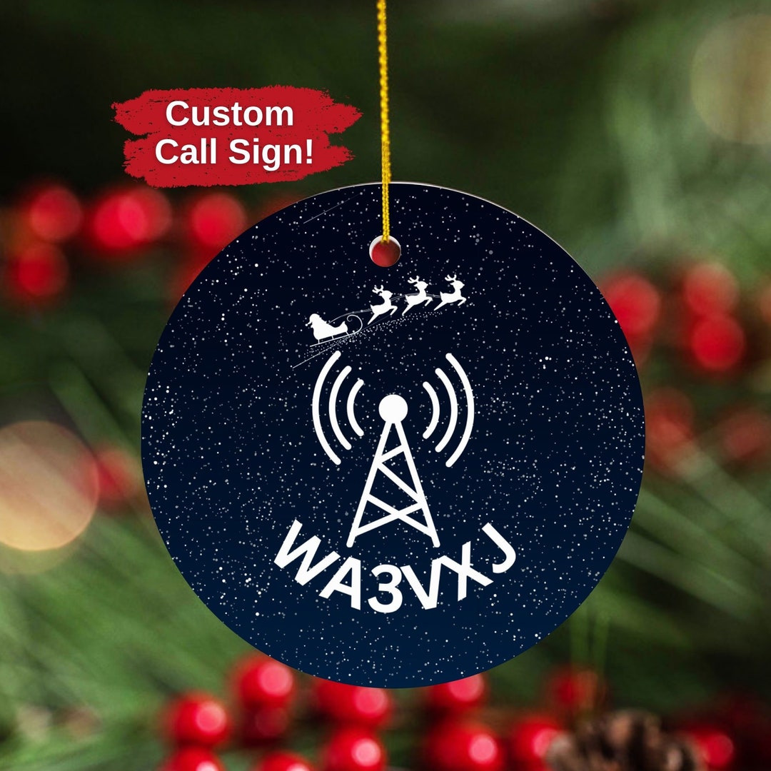 Custom HAM Radio Call Sign Ornament Personalized HAM Operator - Etsy