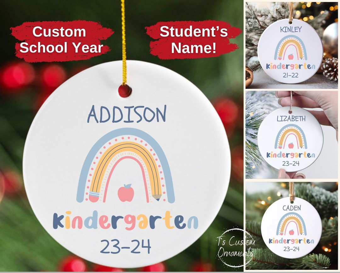 Kindergarten Ornament Custom Kindergarten Ornament Gift - Etsy