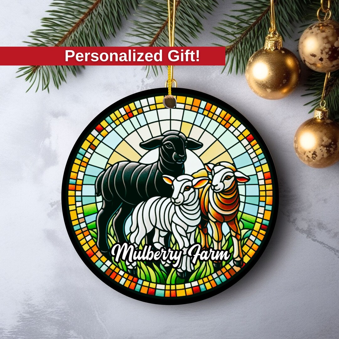 Sheep Ornament Sheep Lover Gift Sheep Farm Wool Keepsake Gift for ...