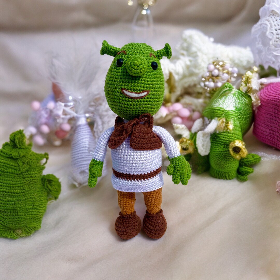 Shrek Amigurumi Pattern for Beginners, Animals Shrek Crochet Pattern ...