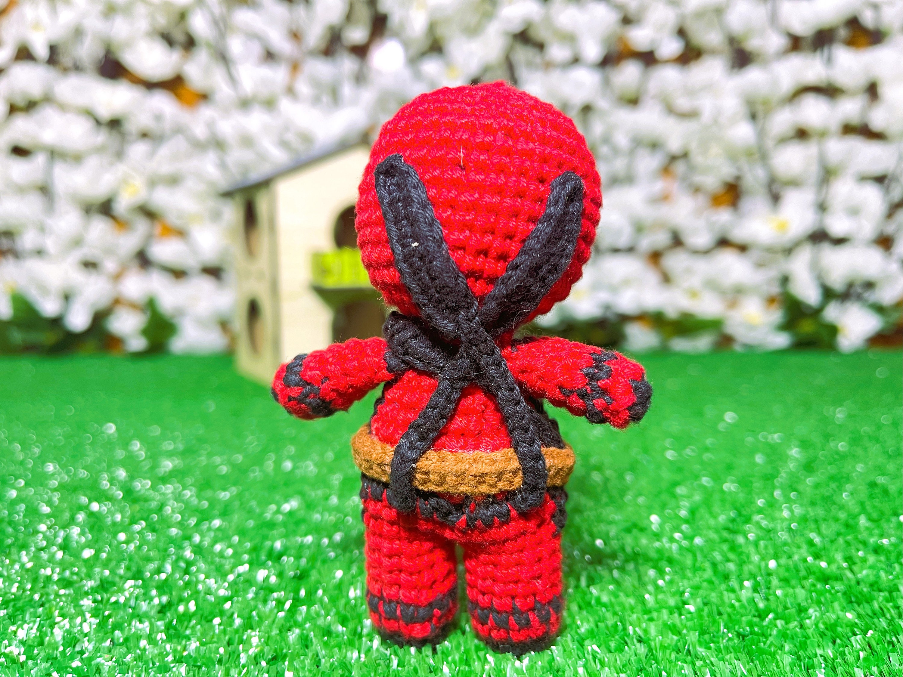 Superhero Redpool Amigurumi Keychain Pattern for Beginners, Mini ...