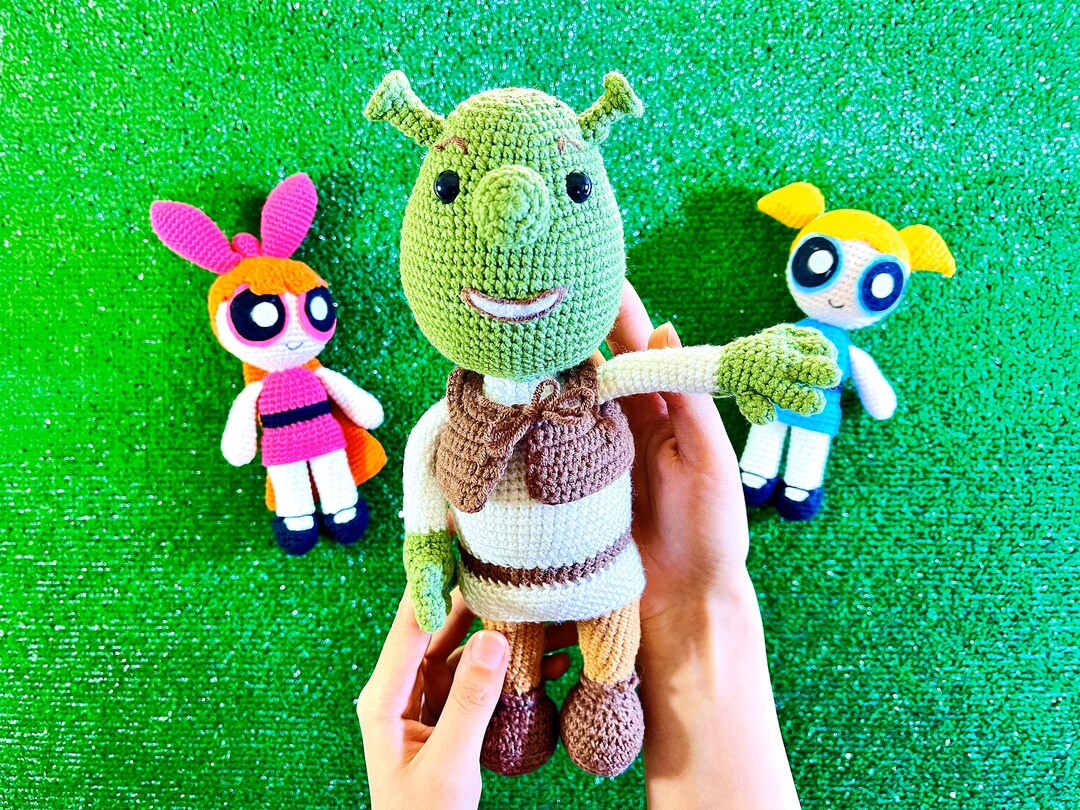 Shrek Amigurumi Pattern, Shrek Crochet Pattern, Beginners Amigurumi ...
