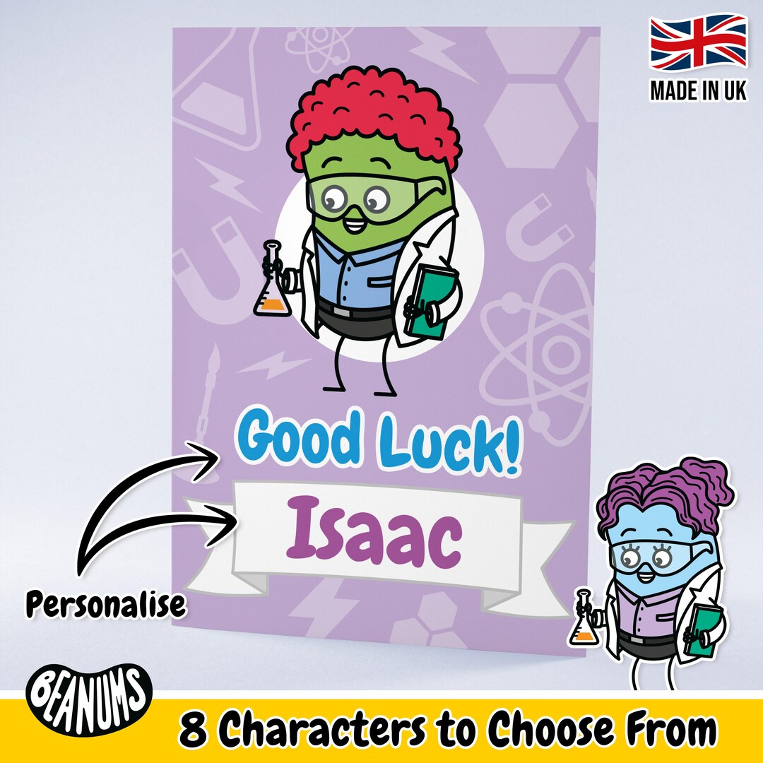 Personalised Scientist Card. Funny Lab Worker Themed Custom Birthday ...