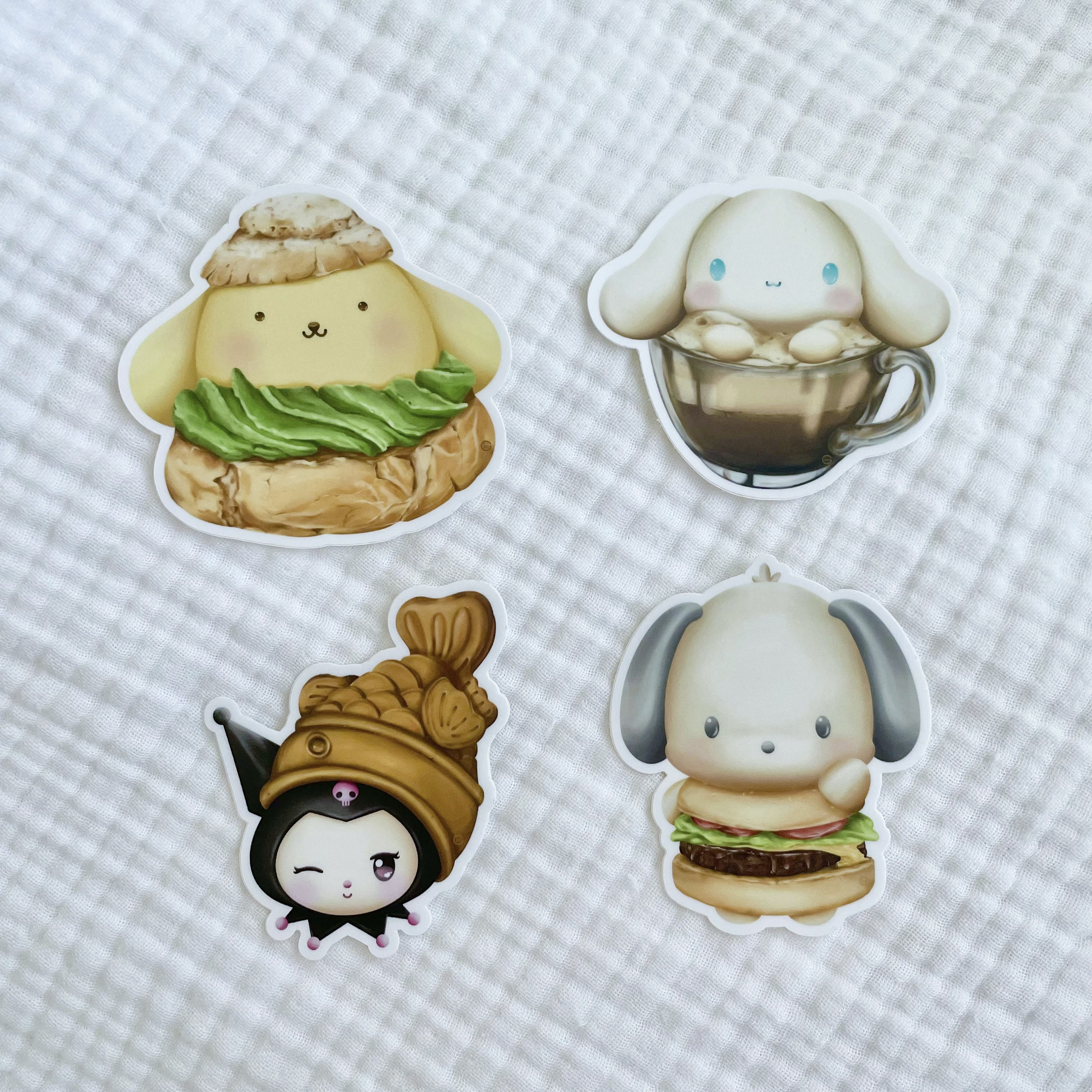 Kuromi Taiyaki Sticker || Kuromi Sanrio Sticker | Cute Sticker | Food ...