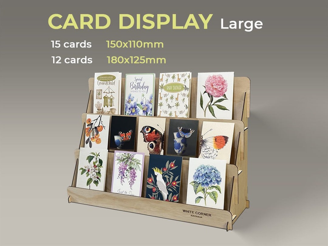 Large Retail Display for Cards and Paper Products Wooden Counter ...