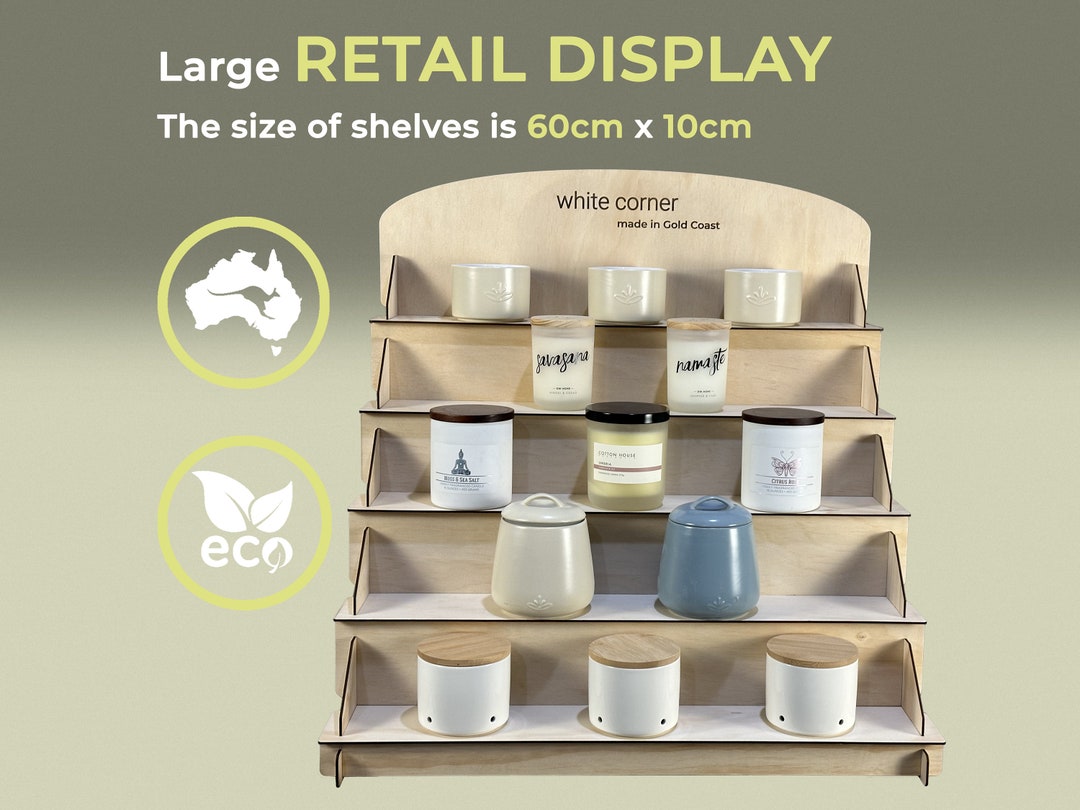 Large Retail Display Stand 5 Tier Without Dividers Soap Candle Products ...