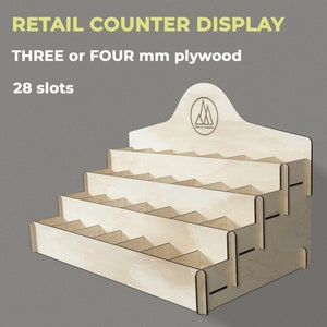 Retail Counter Display Stand Four Levels Two Sizes - Etsy