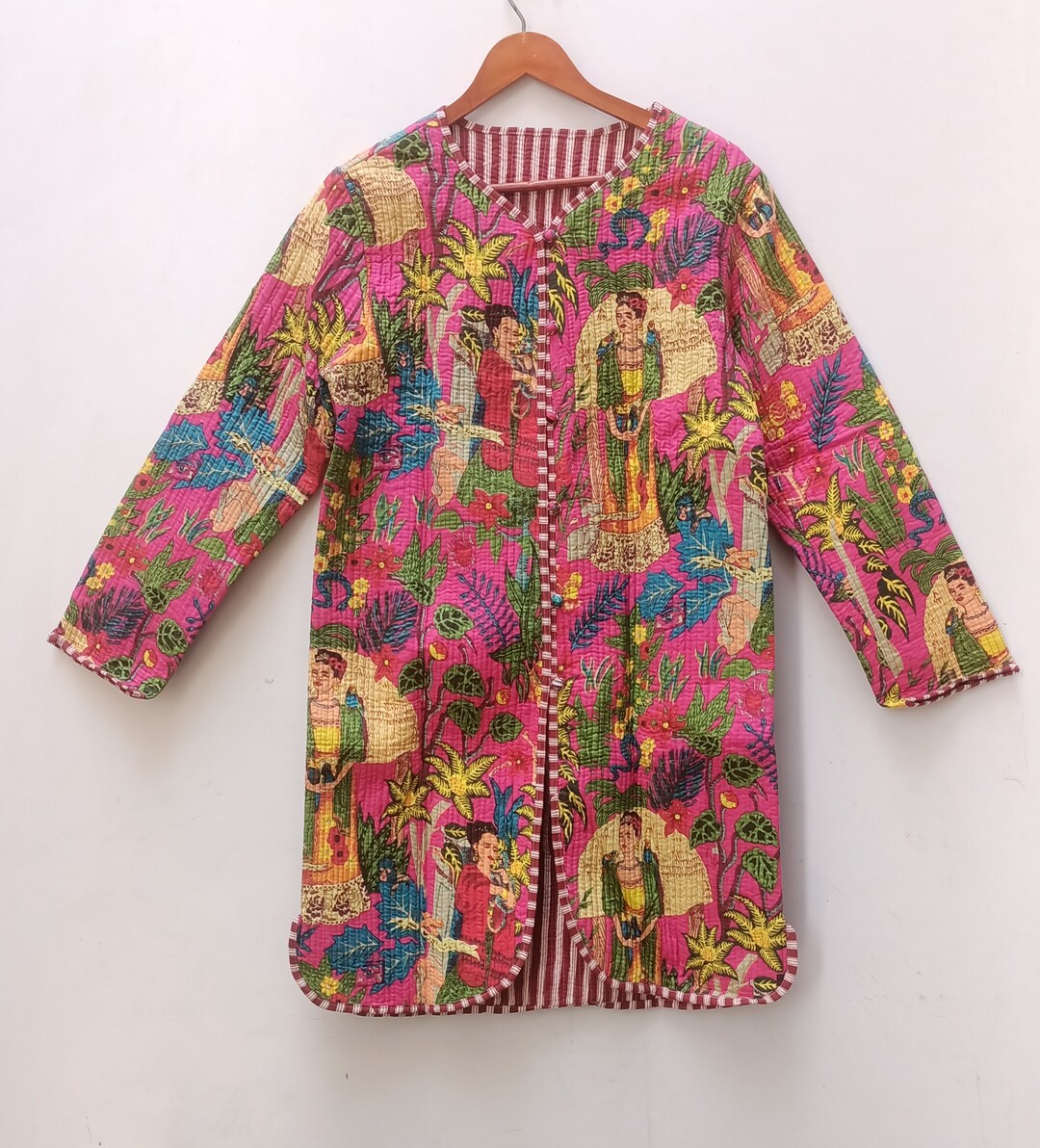 Reversible Cotton Jacket, Women's Wear Cotton Quilted Jacket, Quilted ...