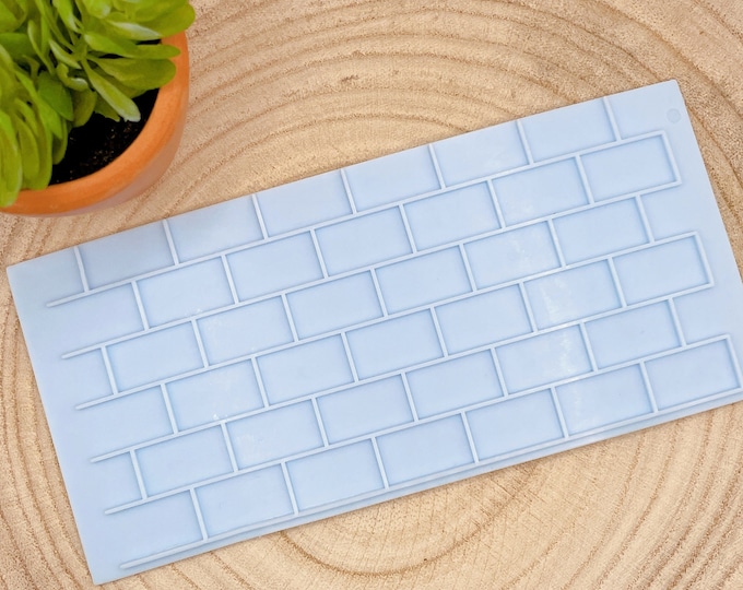 Fondant Brick Design Mold, Embosser, Baking, Cake Decorating Tool ...