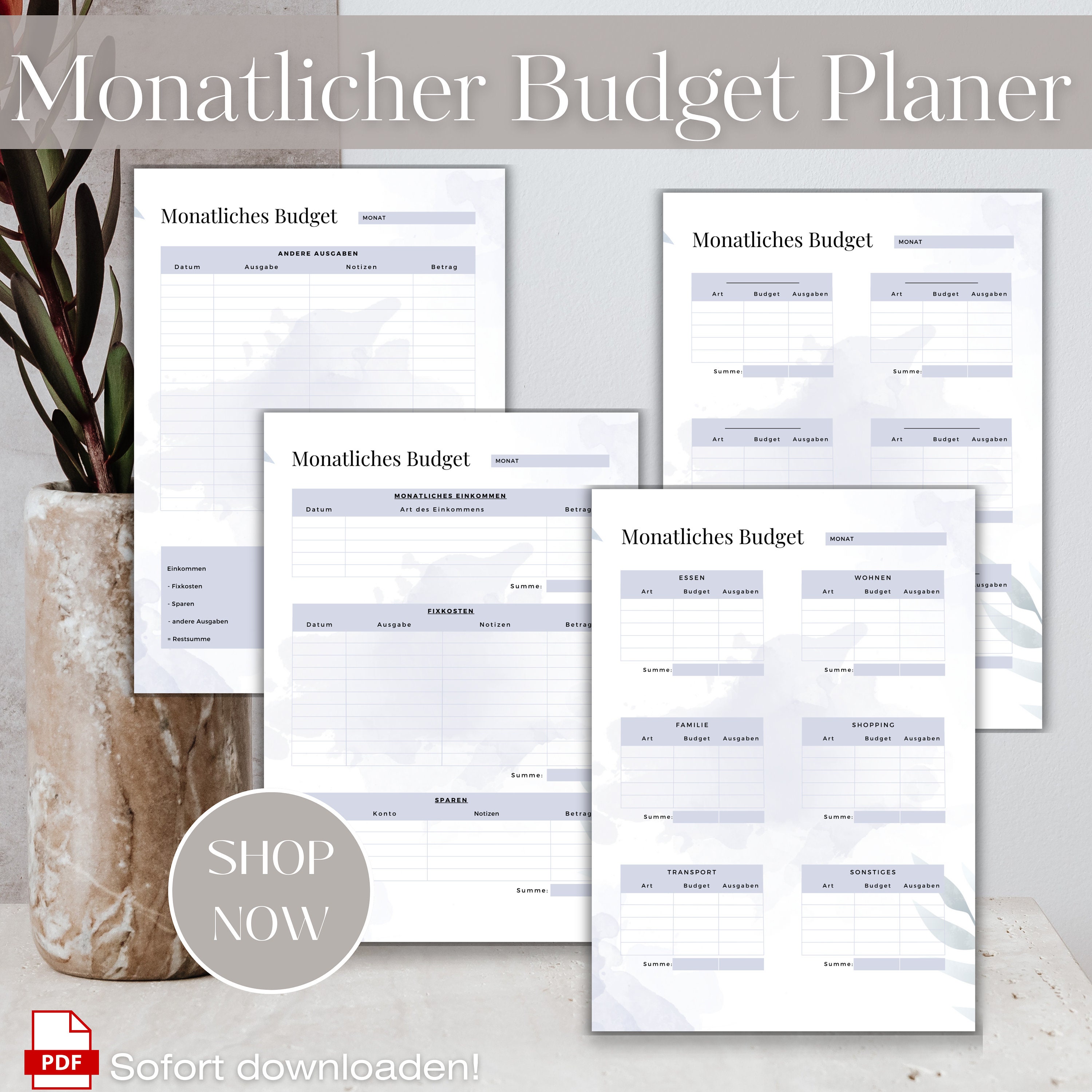 Printable Monthly Budget Planner Budget Book Financial - Etsy