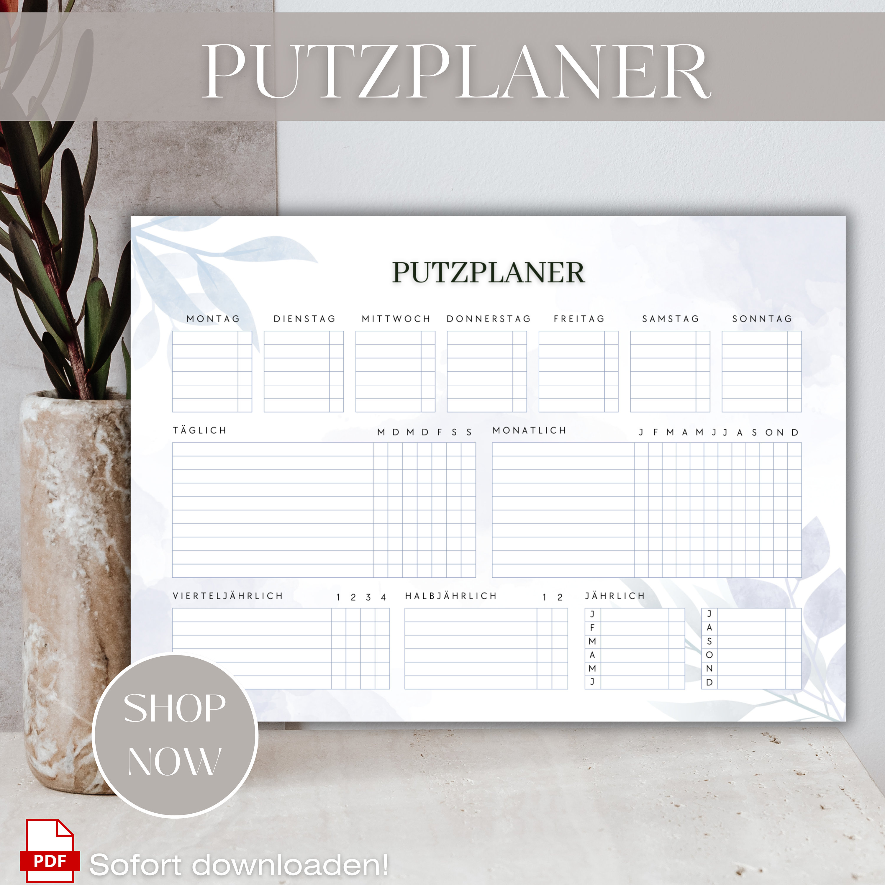 Putzplan zum Ausdrucken, To-Do Liste, Kalender zum Drucken, Cleaning ...