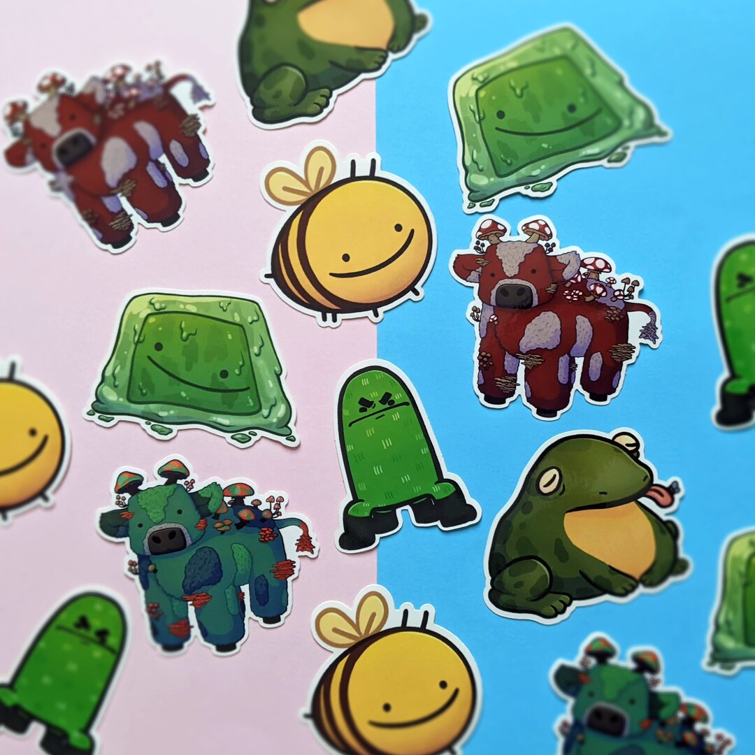 Minecraft Mob Stickers. Glossy Vinyl Die-cut Sticker. Waterproof. UV ...
