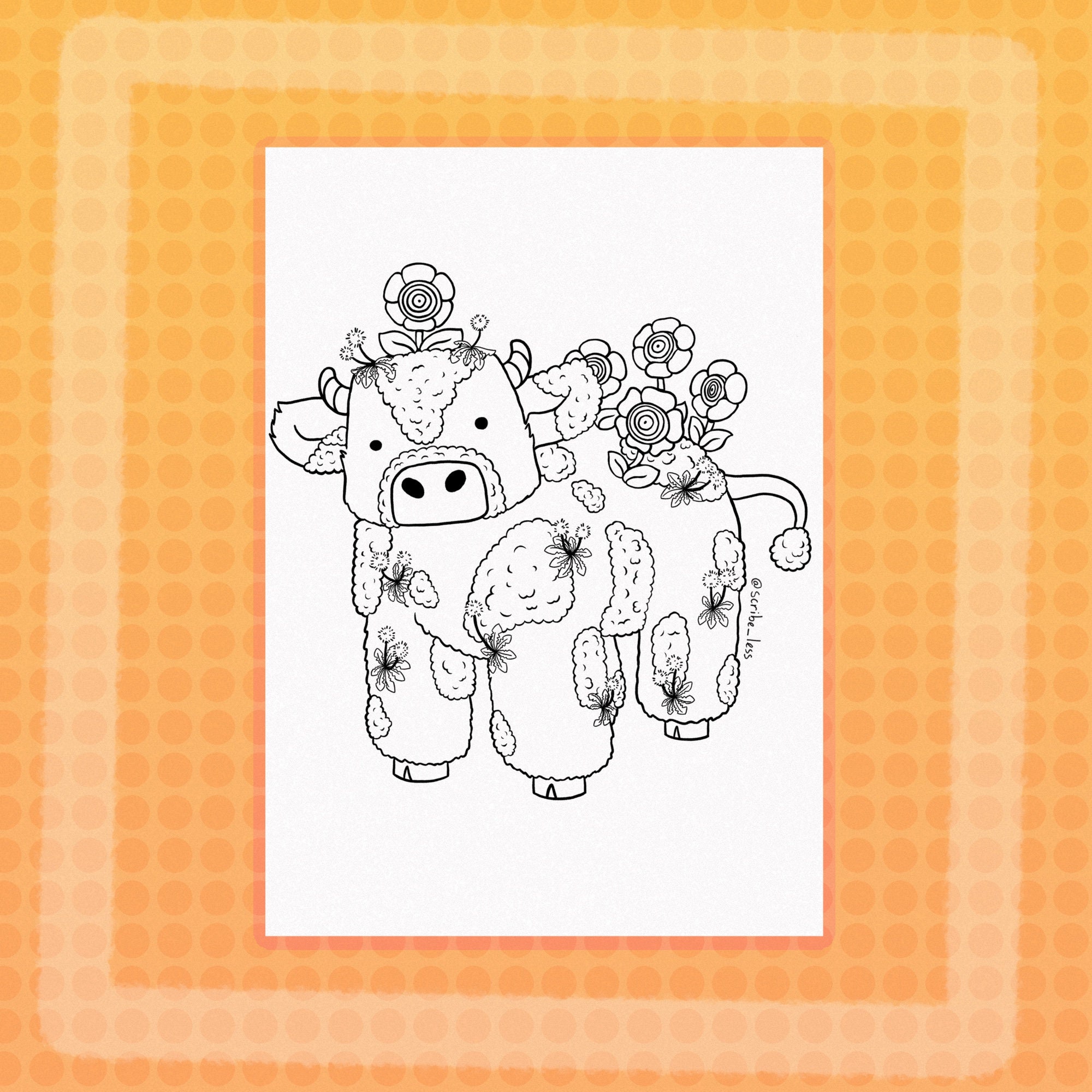 Moobloom Printable Colouring Pages. Digital Download. Ready to Print ...