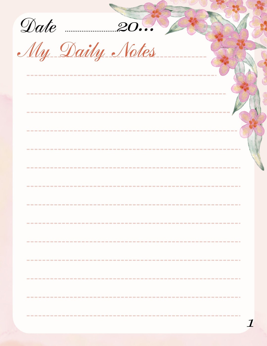 Daily Planner Printable, to Do List Printable, Notepad Template, Daily ...