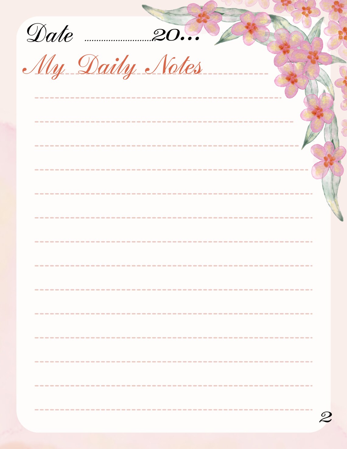 Daily Planner Printable, to Do List Printable, Notepad Template, Daily ...