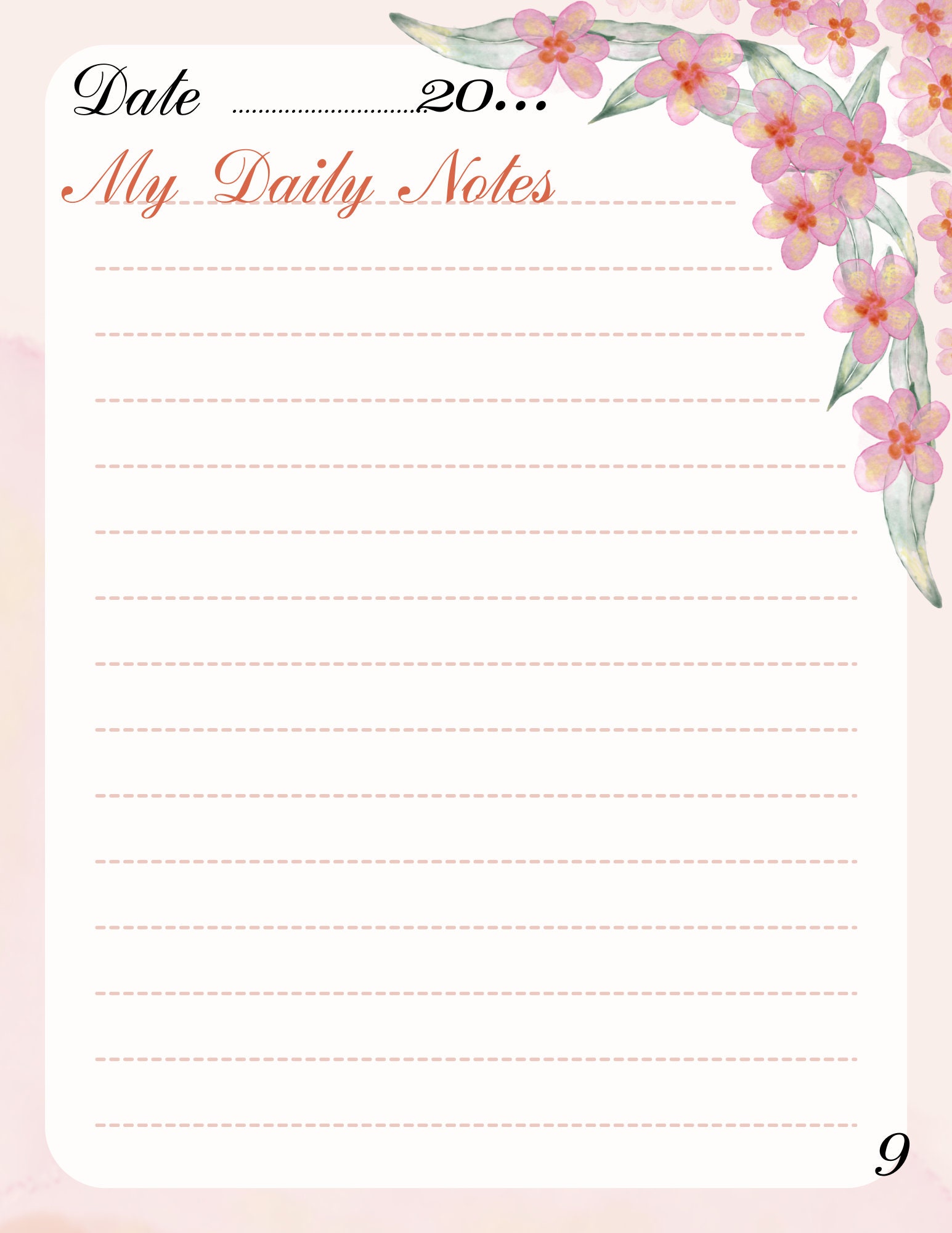 Daily Planner Printable, to Do List Printable, Notepad Template, Daily ...