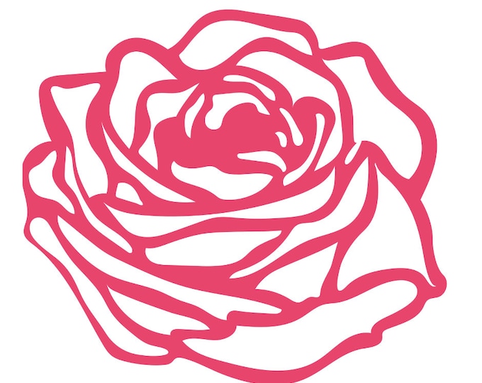 Rose SVG, Floral PNG, DXF Cut File (digital Download) - Etsy Canada