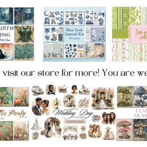 Cozy Cottagecore Life Coral Green 100 Sheet | Summer Scrapbook Paper ...