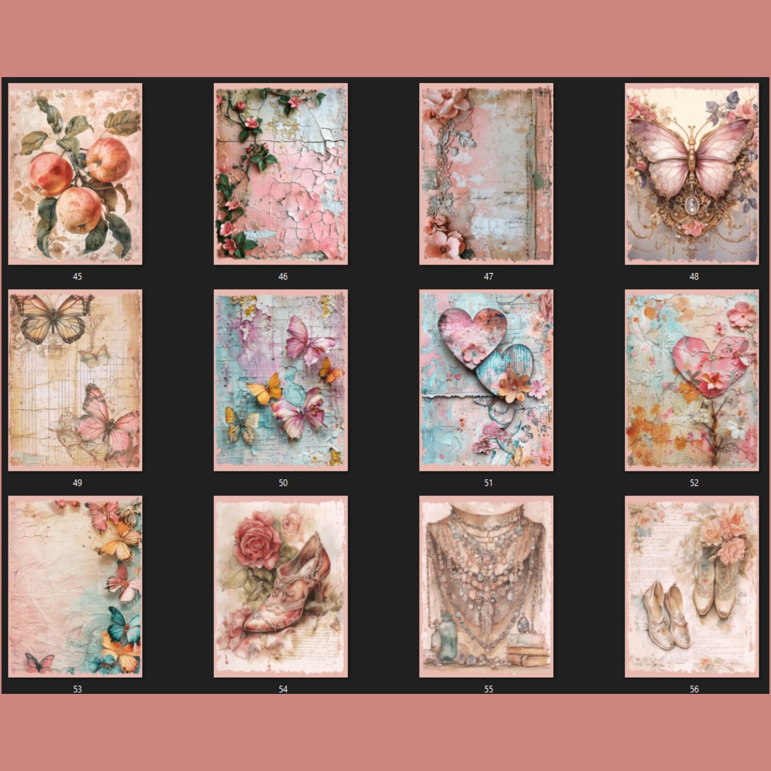 Grunge Medieval Junk Journal Pages 100 Vintage Junk Journal Printable ...