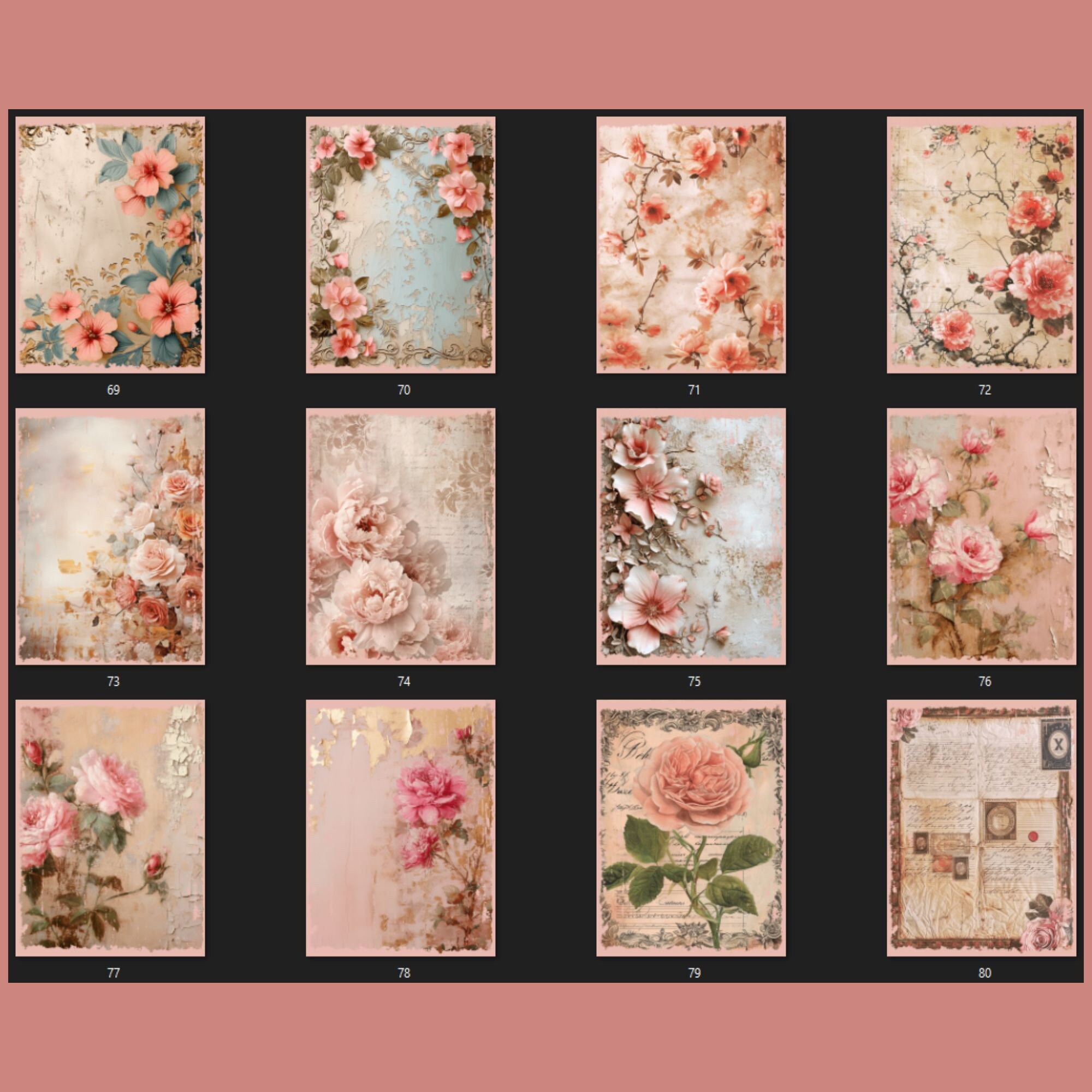 Grunge Medieval Junk Journal Pages 100 Vintage Junk Journal Printable ...